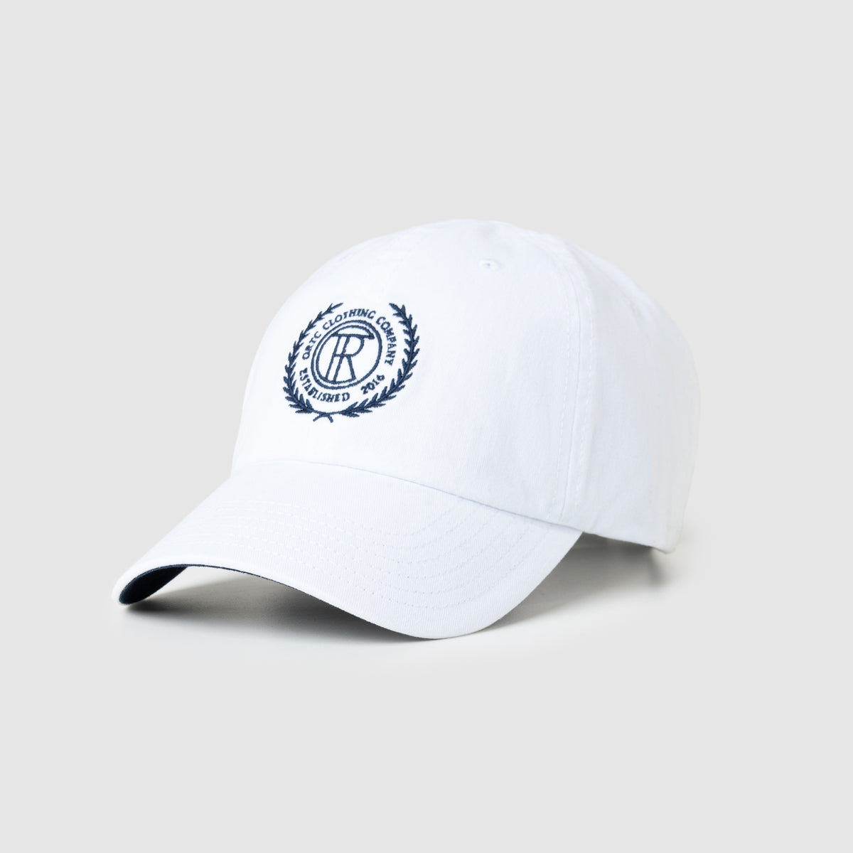 ORTC Unisex Crest Logo Cap White – ORTC Clothing Co