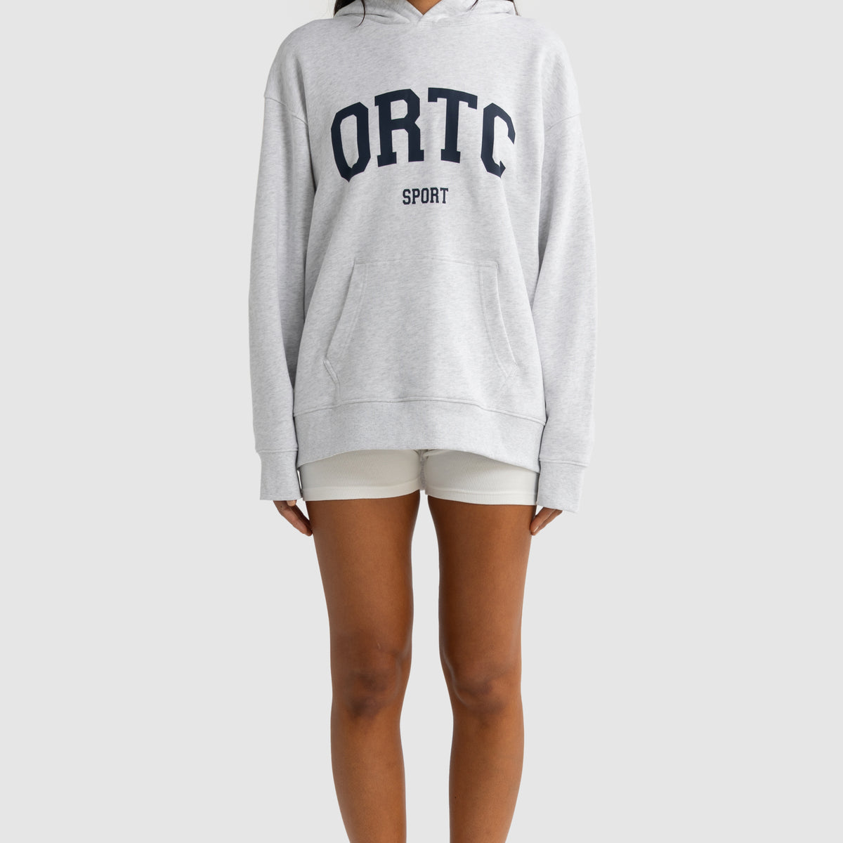 ORTC Women's Sport Logo Hoodie White Marle – ORTC Clothing Co