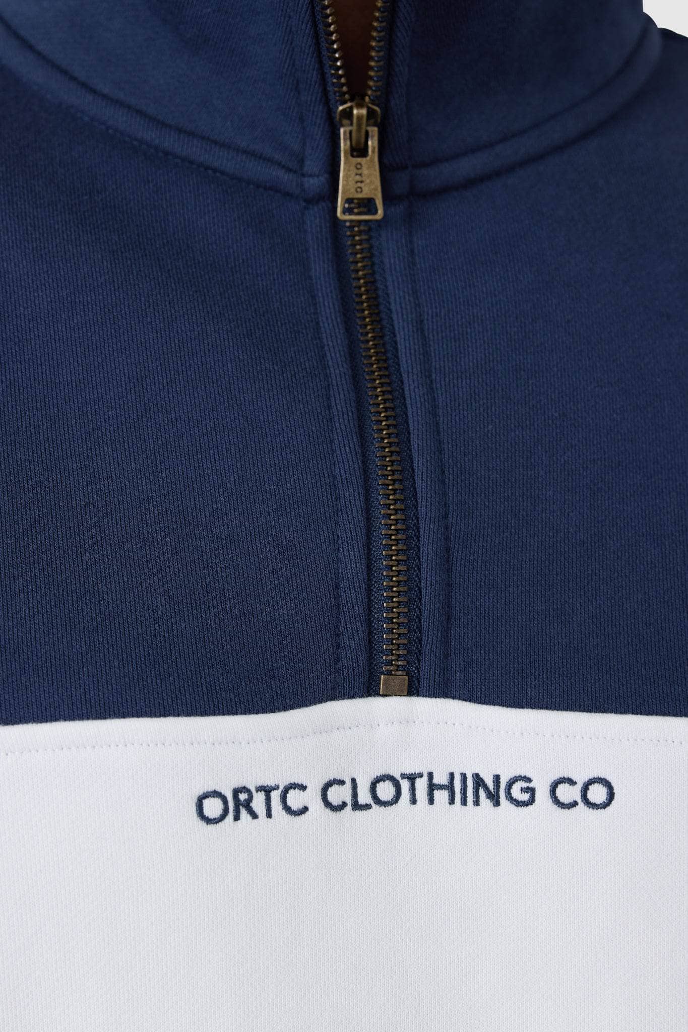Panel Quarter Zip Navy – ortc Clothing Co