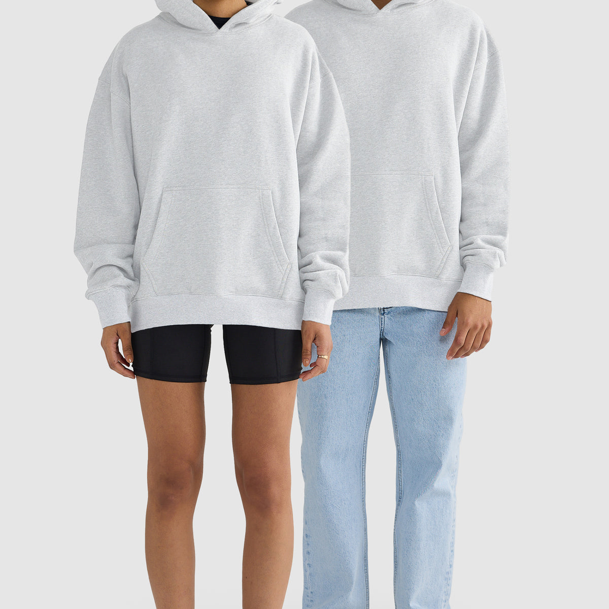 ORTC Unisex Box Hoodie White Marle – ORTC Clothing Co