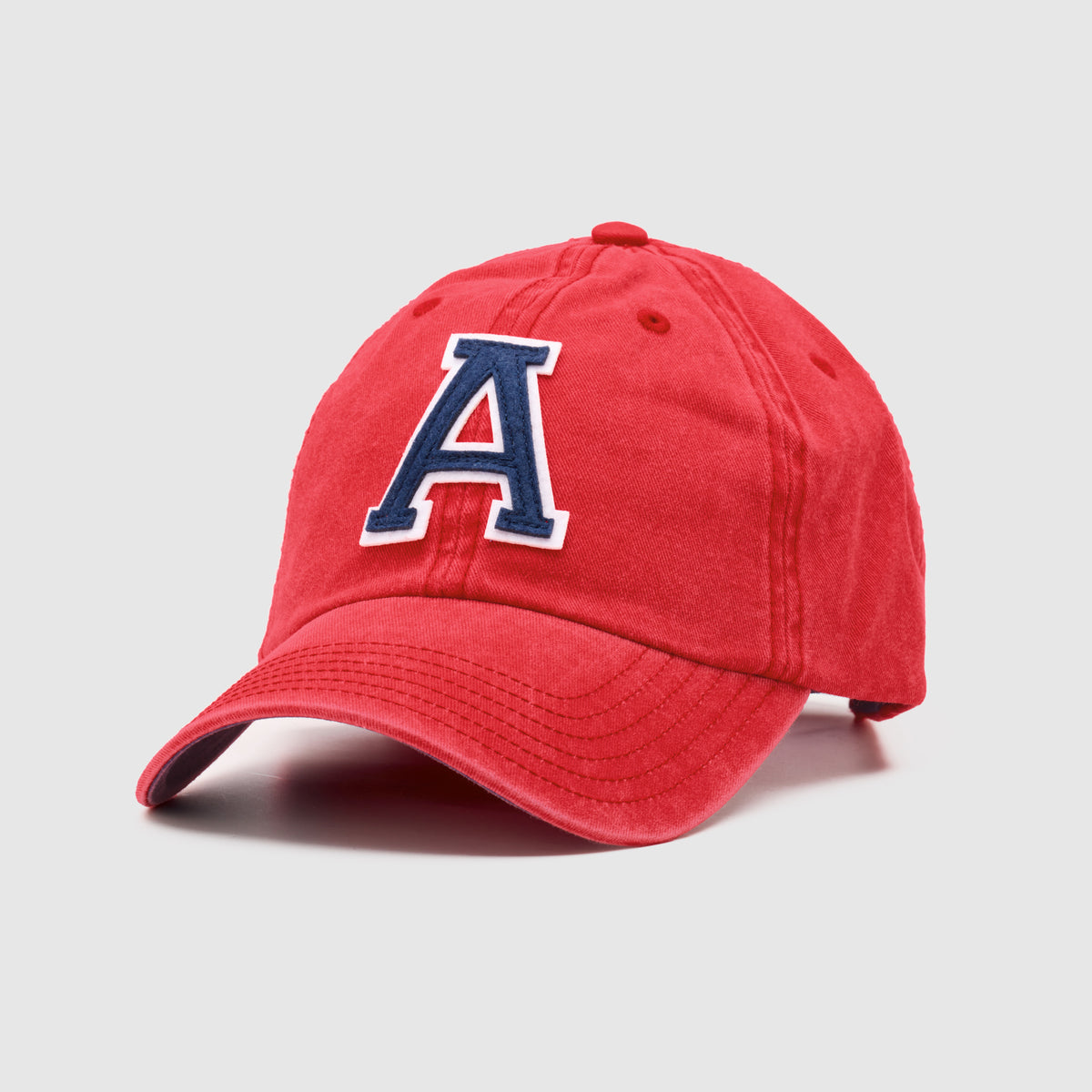 ORTC Unisex Collegiate Letter Cap Washed Red – ORTC Clothing Co